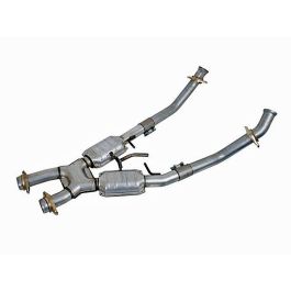 BBK Performance High Flow X Pipe With Catalytic Converters - Aluminized ...
