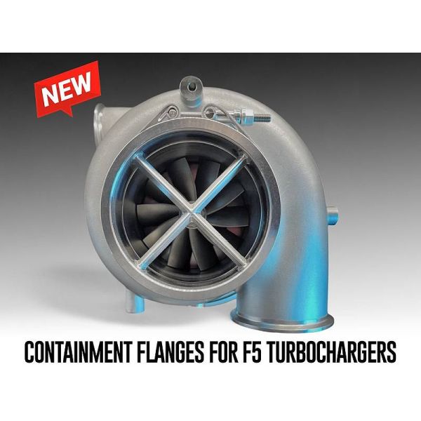 HPT Titanium 5" Containment V-Band Outlet Flange - HPT Turbochargers ...